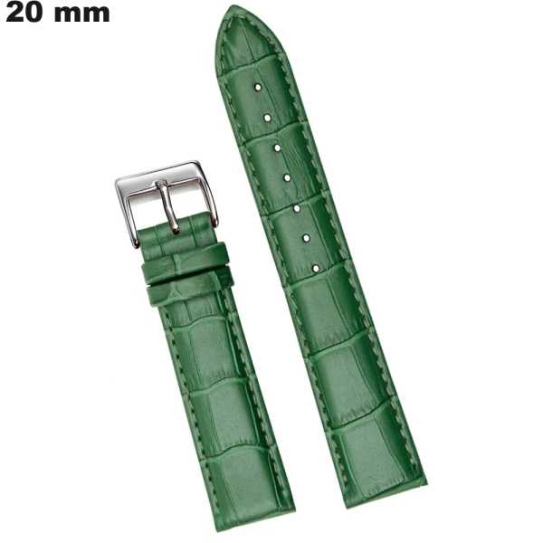 Genuine Green Leather 20 mm Watch Bracelet Best Price